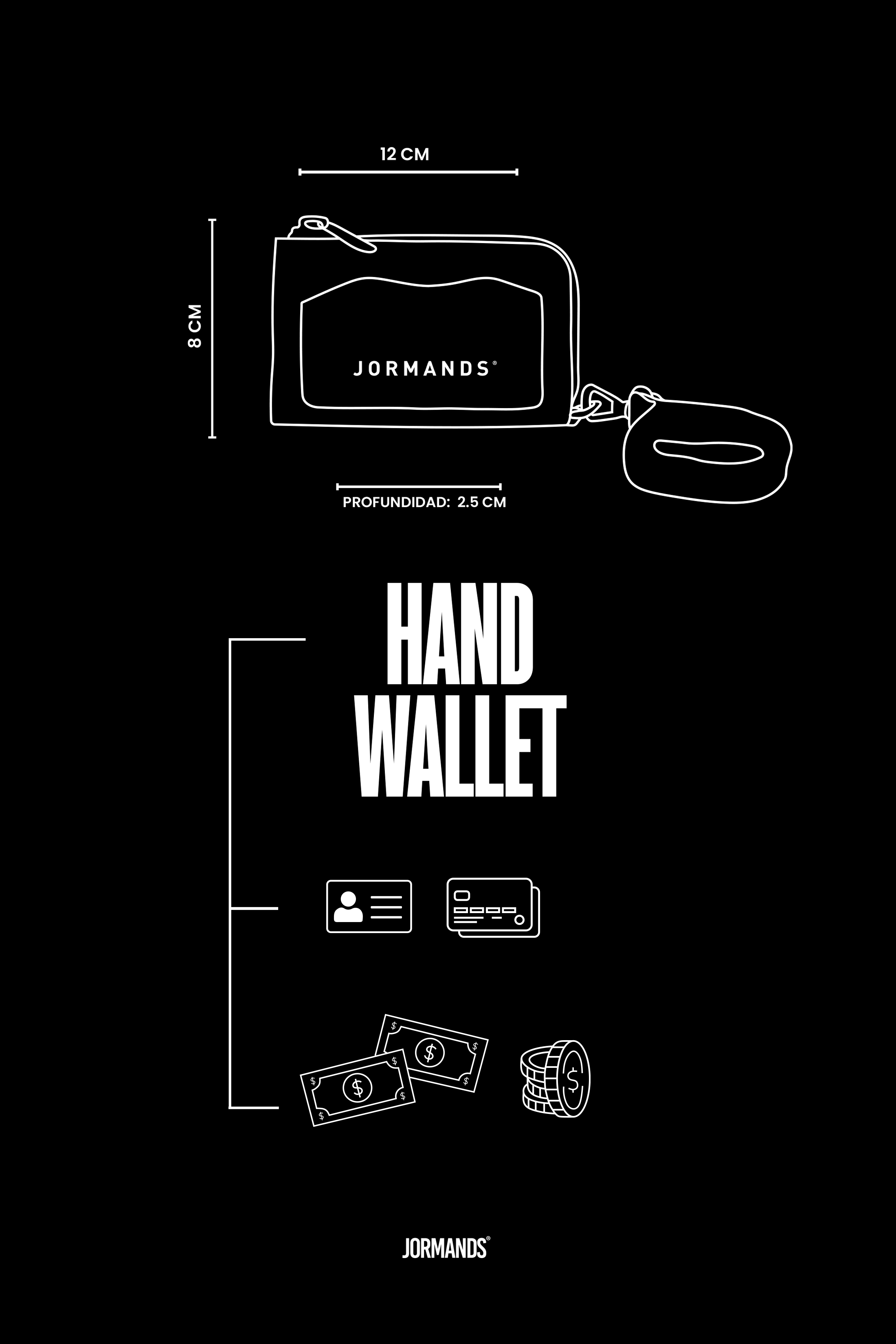 Black hand wallet – Jormands